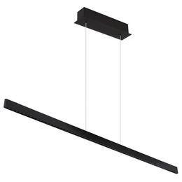 Globo LIGHTING LED-Hängeleuchte "DENTSY", schwarz, 1, H: 120cm, 1 Stk., Leuchten, Höhenverstellbar, Stufenloser Touchdimmer, Touch Ein/Aus, Esszimmer