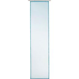 G&ouml;zze Schiebegardine G&Ouml;ZZE "Sambia Schiebevorhang" Gr. 1, blau (petrol), B:60cm H:245cm, Voile, Polyester, Gardinen, HxB: 245x60, Voil&eacute; Uni, inklusive Montagezubeh&ouml;r