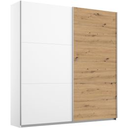 Schwebetürenschrank Rauch "AURELIO Kleiderschrank Garderobe TOPSELLER OTTO´s CHOICE", weiß (alpinweiß, eiche artisan), B:175cm H:210cm T:59cm, Holzwerkstoff, Schränke, 3 verschiedene Ausstattungsvarianten Griffe aus Metall MADE IN GERMANY, Topseller