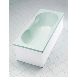 Badewanne Ottofond "Julia", weiß, B:75cm H:56,5cm L:170cm T:75cm, Sanitäracryl, Badewannen, mit Wannenträger