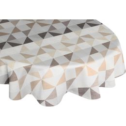 Tischdecke WIRTH "BERLARE" Gr. 1, braun, B:130cm L:190cm, Baumwolle, Polyester, Tischdecken