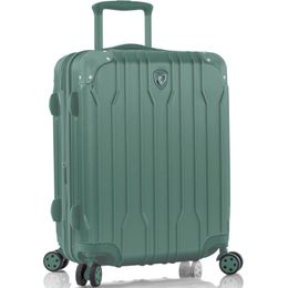 Hartschalen-Trolley Heys "Xtrak, in verschiedenen Farben und Größen", Gr. B/H/T: 39 x 53 x 23 42, grün (midnight grün), Polycarbonat-Verbundwerkstoff, festlich, Koffer, Heys x Joachim Llambi Handgepäck-Koffer TSA Schloss Volumenerweiterung
