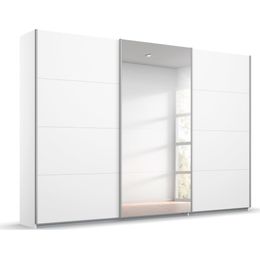 Schwebetürenschrank Rauch "Kleiderschrank Schrank Garderobe BESTSELLER KOLUNA mit Spiegel", weiß (alpinweiß), B:271cm H:229cm T:62cm, Holzwerkstoff, Schränke, inkl. 2 Innenschubladen sowie extra Einlegeböden MADE IN GERMANY
