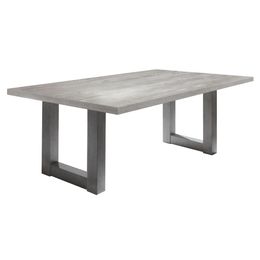 Mäusbacher Esstisch MÄUSBACHER "Mister TOPSELLER", grau (tischplatte: beton, optik), B:200cm H:75cm T:100cm, Tische, Gestell in U-Form