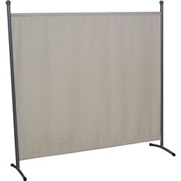 Stellwand "Groß", beige (natur), B:178cm H:178cm, Acryl, Stahl, Angerer FREIZEITMÖBEL, Stellwände, (B/H): ca. 178x178 cm