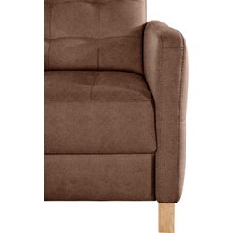 Sessel exxpo - SOFA FASHION "Elio, Loungesessel, aufwendige Detailverarbeitung, bequem und modern", braun (cognac), B:76cm T:90cm, Luxus-Kunstleder;NaturLEDER (echtes Rindsleder) in Sitz und Rücken. Korpus in passendem Kunstleder SOFTLUX bezogen, Sessel, Einzelsessel, hoher Sitzkomfort für entspannende Momente