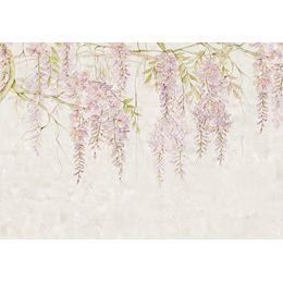 Vliestapete Komar "Digitaldruck Vlies - Wisteria - Gr&ouml;&szlig;e 400 x 280 cm", bunt, B:400m L:280m, Vlies, Tapeten, Wohnzimmer, Schlafzimmer