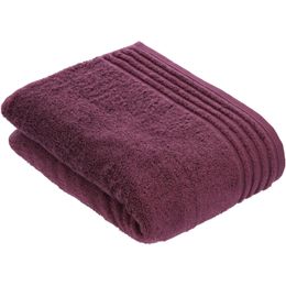 Badetuch Vossen "Vienna Style Supersoft", lila (hibiscus), B:67cm L:140cm, Walkfrottee, Baumwolle, Handtücher, Supersoft Baumwolle