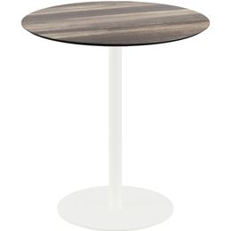 Klapptisch Essentials "Urban", weiß (weiß, tropical wood, weiß), B:70cm H:73,2cm T:70cm, Pulverbeschichteter Stahl, Tische, in verschiedenen Ausführungen