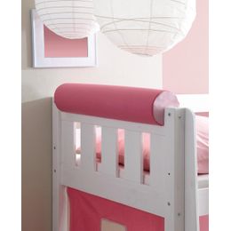 Nackenrolle Ticaa, pink (pink, rosa), L:79cm Ø:16,5cm, Baumwolle, Funktionskissen
