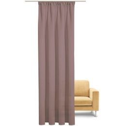 Gardine GERSTER "Tessa" Gr. 1, braun, B:140cm H:245cm, Wirkware, Polyester, Gardinen, Fertigschal uni - nature line