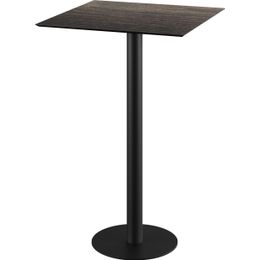 Klapptisch Essentials "Urban", schwarz (schwarz, riverwashed wood, schwarz), B:70cm H:109,2cm T:70cm, Pulverbeschichteter Stahl, Tische, in verschiedenen Ausführungen