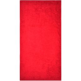 Badetücher Dyckhoff "Kristall", rot, B:70cm L:140cm, Frottier, Obermaterial: 100% Baumwolle, Handtücher, mit Bordüren