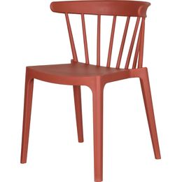 Gartenstuhl Best "Windson", orange (terrakotta), B:54cm H:75cm T:53cm, Polypropylen, Stühle, Stapelstuhl