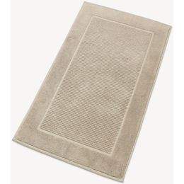 Badematte Christy "Supreme", grau (stone), H:7mm, Baumwolle, Badematten, Premium Badematte in Luxusqualität 1000g/m², 50 x 90, 2er Set