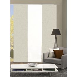Schiebegardine Home Wohnideen "PIVE 3er SET" Gr. 1, grau (taupe), B:60cm H:245cm, Polyester, Gardinen, Schiebevorhang Digidruck 3er Set PIVE