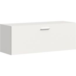 Hängeschrank Inosign, transparent (weiß), B:104cm H:39cm T:36cm, Spanplatte, Schränke, Lumo, Garderobenschrank Breite 52 cm, 1 Klappe, 2 Fächer, Flur, Diele