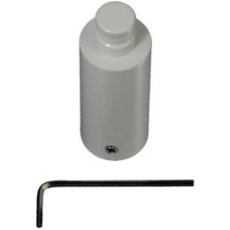 Trägerverlängerung Liedeco, weiß, L:5cm Ø:2cm, Gardinenstangenhalterungen, für Gardinenstangen Ø 20 mm