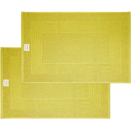 Hotelmatte Dyckhoff "Nature", grün (kiwi), H:3mm, Baumwolle, Badematten, 2 teilig