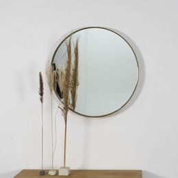 Spiegel SPINDER DESIGN "DONNA 3", gold, B:60cm H:60cm T:5cm Ø:60cm, Stahl, glasspiegel, Spiegel, Wandspiegel aus Stahl