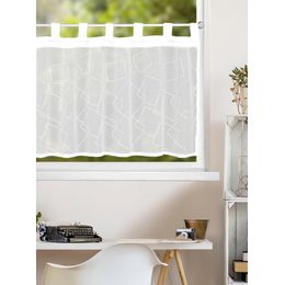 Panneaux HOMING "Cecilia" Gr. 1, weiß, B:140cm H:50cm, Polyester, Gardinen, Fertigschal
