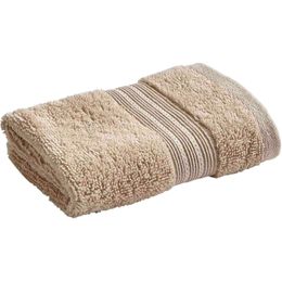 Waschlappen Christy "Organic", beige (natural), B:30cm L:30cm, Walkfrottier, Waschlappen, Luxus Seiftuch mit 550g/m&sup2;, 100% Bio-Baumwolle, 30 x 30, 4er Set