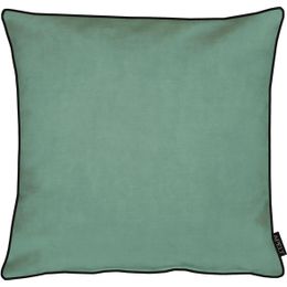 Dekokissen Apelt "Ruby" Gr. 2, blau (türkis, unifarben), B:45 H:5 L:45, Polyester, Dekokissen_Sitzkissen_Kissenhüllen, Kissenhülle mit Füllung, 1 Stück