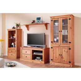Vitrine Home Affaire, beige (hell gewachst), Schränke