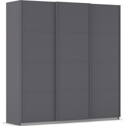 Kleiderschrank Rauch "Schwebetürenschrank OTTO´s Choice Garderobe Schrank TOP ANGEBOT Avola", grau (graumetallic), B:203 T:62, Holzwerkstoff, Schränke, mit eleganten Zierleisten in Chrom, Schwarz oder Weiß MADE IN GERMANY