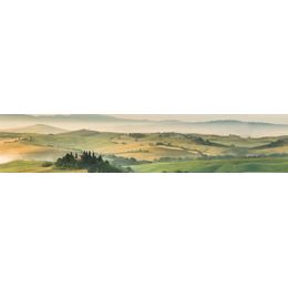 Express Küchen Küchenrückwand EXPRESS KÜCHEN "Toscana", grün, B:280cm H:55,9cm, Holzwerkstoff, Spritzschutzwände