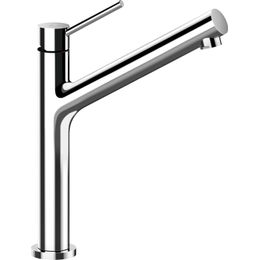 Küchenarmatur Schock "DION FA", silber (chrome), B:19,4cm H:29,3cm Ø:5cm, Messing, Armaturen, Festauslauf, Schwenkbereich 120