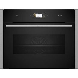 Neff Dampfbackofen "C24FS31N0", Energieeffizienz: A+ (A+++-D), grau (silberfarben), B:59,6cm H:45,5cm T:54,8cm, Backöfen, AirFry-Funktion