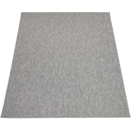 Teppich Bruno Banani "Venezia" Gr. 8, grau, B:300cm H:4mm L:400cm, Kunstfaser, Teppiche, In- und Outdoor geeignet, Sisal-Optik, Wetterfest & UV-beständig