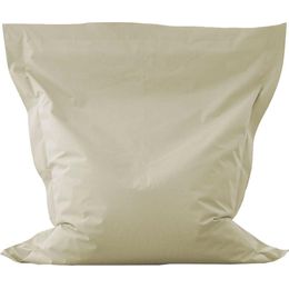 Sitzsack Kayoom "Idle Time, bequemer Sitzsack, Kissen-Form, unaufgeregtes Design", beige, B:50cm H:101cm T:78cm, Bezug: Polyester (Mikrofaser) / Füllmaterial : Polystyrol (EPS), Sitzsäcke, komfortabel, modern, pflegeleicht, innen und außen nutzbar