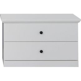 Sitzbank Home Affaire "Örebro", weiß, B:81cm H:49cm T:41cm, Holzwerkstoff, Sitzbänke, Sitzbank Schuhbank, zeitloser Landhausstil, mit Vollauszug