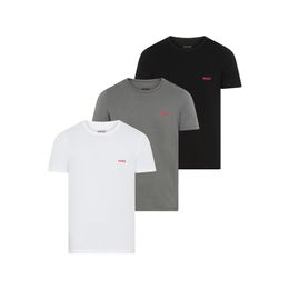 T-Shirt HUGO UNDERWEAR "RN TRIPL", Herren, Gr. L52, bunt (open miscellaneous 966), Jersey, Obermaterial: 100% Baumwolle, regular fit, Rundhals, eingesetzt normaler Saum, Shirts, mit Rundhalsausschnitt