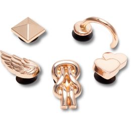 Schuhanstecker Crocs "Jibbitz - Elevated Gold Gurl", Kinder, gold (goldfarben), Zinklegierung, Schuhzubehör, Schuh Charms im stilvollen Design