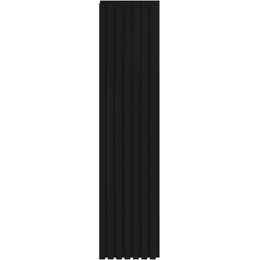 Wandboard BASIC BY BALCULINA "Deko", schwarz (schwarz matt), B:31 H:133 T:2, MDF, Polyester, Regale, Im 4er-Set, B/H je 31x133 cm, verschönert Räume und Wände
