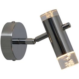 Näve NÄVE LED Wandleuchte "Deckenleuchten "Garda"", silber (chrom, klar), 1, Ø 3,5cm H: 15,5cm, 1 Stk., Leuchten, spot verstellbar