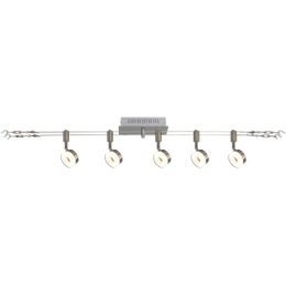 Näve NÄVE LED Pendelleuchte "Tony", grau (chromfarben), 5, Ø 7cm H: 21cm, 1 Stk., Leuchten, individuell einstellbar, LED Schienensystem