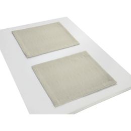 Platzset Adam "Little Parrot" Gr. 1, beige (natur), B:30cm L:40cm, Obermaterial: 100% Baumwolle, Platzsets
