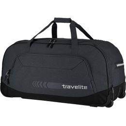 Weichgepäck-Trolley Travelite "KICK OFF, verschiedene Größen und Farben", Gr. B/H/T: 77 x 41 x 38 120, grau (anthrazit), Polyester, unifarben, Koffer, Reisetasche Reisegepäck Reisekoffer Trolley Freizeittasche