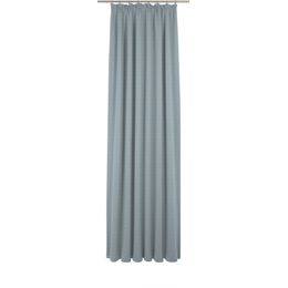 Vorhang WIRTH "Torbole", blau, B:132cm H:405cm, Baumwolle, Polyester, Gardinen, nach Maß