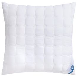 Microfaserkissen Beco "Kopfkissen Medibett Cotton Soft, in 40x80 oder 80x80 cm", wei&szlig;, B:80cm L:80cm, Bezug: 80% Polyester, 20% Baumwolle. F&uuml;llung: 100% Polyester, Kopfkissen, Ideal f&uuml;r Allergiker geeignet (Hausstauballergiker)