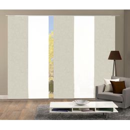 Schiebegardine Home Wohnideen "PIVE 5er SET" Gr. 1, grau (taupe), B:60cm H:245cm, Polyester, Gardinen, Schiebevorhang Digidruck 5er Set PIVE