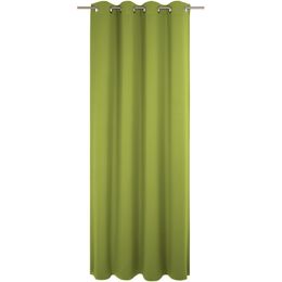 Vorhang WIRTH "Newbury", gr&uuml;n, B:130cm H:175cm, Baumwolle, Polyester, Gardinen, nach Ma&szlig;