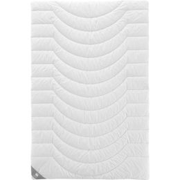 Kunstfaserbettdecke Musterring "Moonz", weiß, B:135cm L:200cm, Bezug: 100% Baumwolle. Füllung: 100% Polyester, Bettdecken, hergestellt in Deutschland, allergikerfreundlich