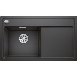 Küchenspüle Blanco "ZENAR 45 S-F", grau (anthrazit), B:84,75 H:19 T:49,75, Verbundwerkstoff, Küchenspülen, Mit Ablauffernbedienung