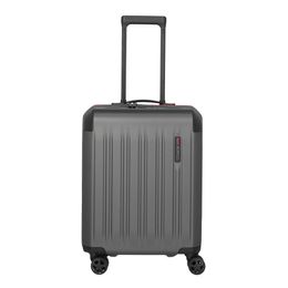 Hartschalen-Trolley Travelite "DYNAMIIC, verschiedene Größen und Farben", Gr. B/H/T: 40 x 55 x 20 37, grau (anthrazit), ABS, unifarben mit Farbeinsätzen, Koffer, Hartschalen-Koffer auch in XL ABS Volumenerweiterung bei S+/M/L
