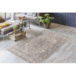 Teppich Kayoom "Perry 325", beige, B:160cm H:16mm L:230cm, Baumwolle, Teppiche, digitaler Druck, verwaschenes Farbendesign, pflegeleicht